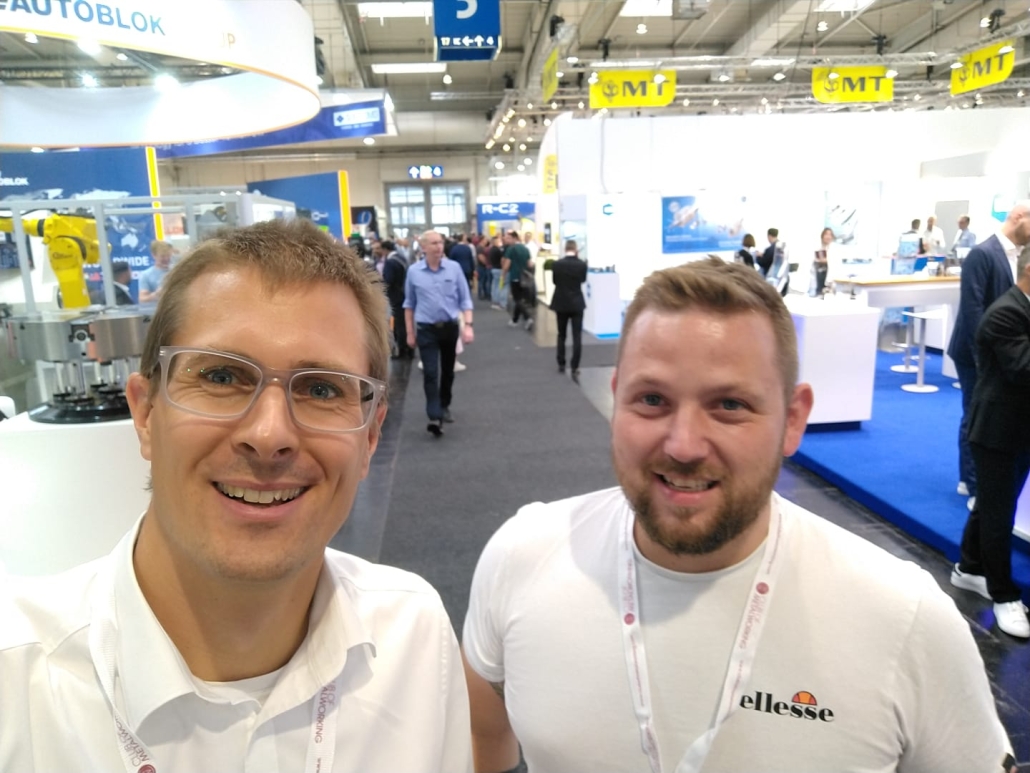 The LcM technical team at the EMO 2023 in Hanover - LcM GmbH